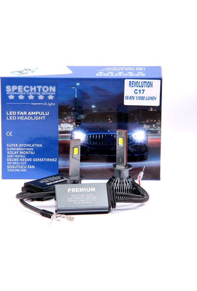 Spechton H1 Csp LED Xenon Revolution C17 12600 Lumen 10-80V 60W