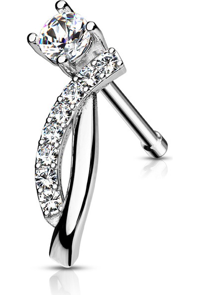 Flamboyat Piercing Titanyum Burun Piercing, Hızma Flamboyat Piercing Titanyum Burun Piercing, Hızma
