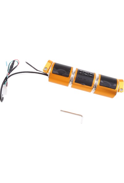 Dharry Motosiklet Ses Sistemi Bluetooth Mp3 Fm USB Radyo Hoparlör Sarı (Yurt Dışından) Dharry Motosiklet Ses Sistemi Bluetooth Mp3 Fm USB Radyo Hoparlör Sarı (Yurt Dışından)