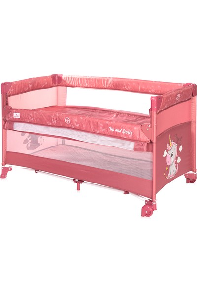 Lorelli Up And Down Anne Yanı Park Beşik - Rose Velvet Unicorn