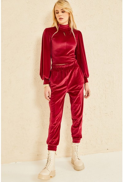 Oshebu Beli ve Paçası Lastikli Eşofman Altı