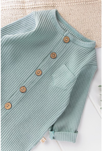 Önden Düğmeli Erkek Bebek Tulum