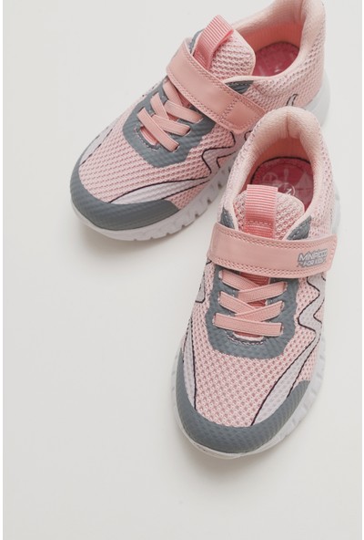 Minipicco Kız Cocuk Pudra Ortopedik Destekli Spor Ayakkabı