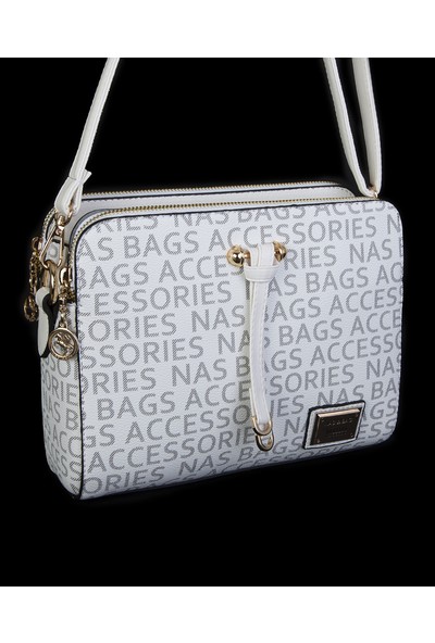 Byhakan NS-461 Yazılı Bayan Çapraz Çanta Kadın Çanta