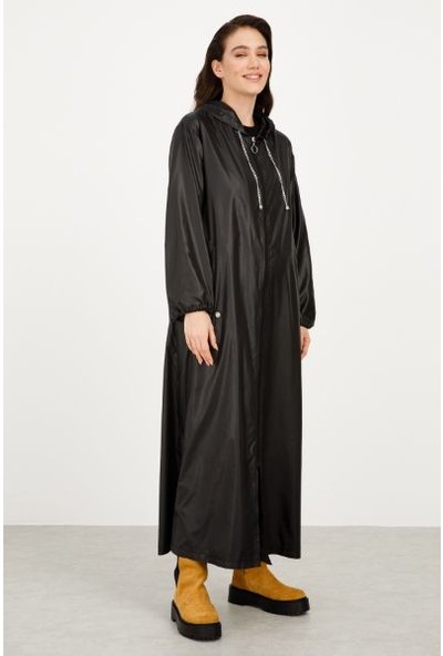 Micca Kapişonlu Yağmurluk Siyah