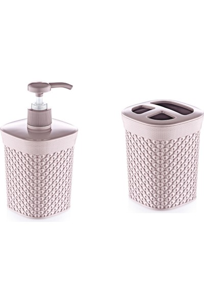 Hobby Life Elmasdesenli 500 ml Pompalı Sıvı Sabunluk+Dişfırçalık Hobby Life Elmasdesenli 500 ml Pompalı Sıvı Sabunluk+Dişfırçalık