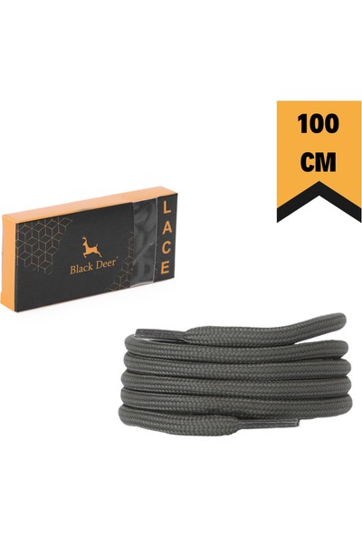 Black Deer Shoelace Füme Spor Ayakkabı Bağcık