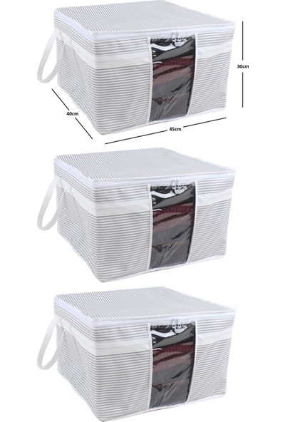 Esti 3 Adet - Kazak Hurç Pencereli 45X40X30 cm Esti 3 Adet - Kazak Hurç Pencereli 45X40X30 cm