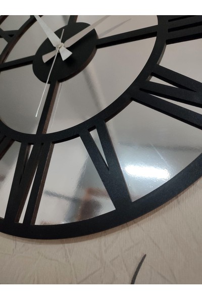 Wooden Factory Time Collection Barocco Siyah Roma Rakamlı Saat Wooden Factory Time Collection Barocco Siyah Roma Rakamlı Saat