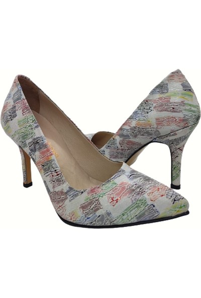 Jade Koleksiyon Jade Koleksiyon Tam Ortopedik Iç Dış Hakiki Deri Topuklu Ayakkabı