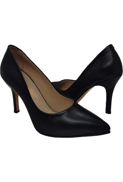 Jade Koleksiyon Jade Koleksiyon Tam Ortopedik Iç Dış Hakiki Deri Topuklu Ayakkabı