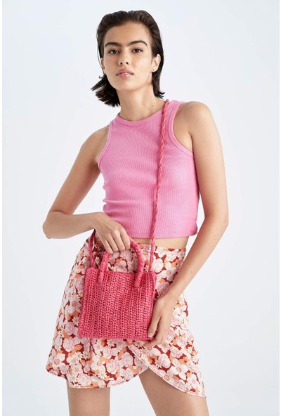 DeFacto Kadın Örgü Hasır El Çantası Y7969AZNS