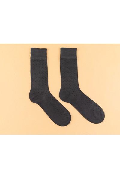 Madame Coco Pigeon Erkek Soket Çorap - Füme
