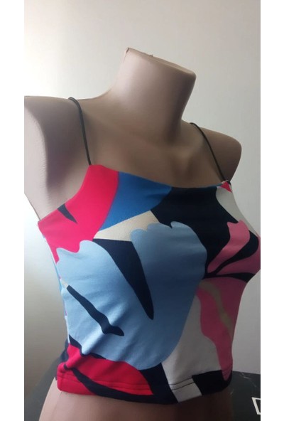 Buum Fashion Ip Askılı Penye Crop Bluz Buum Fashion Ip Askılı Penye Crop Bluz