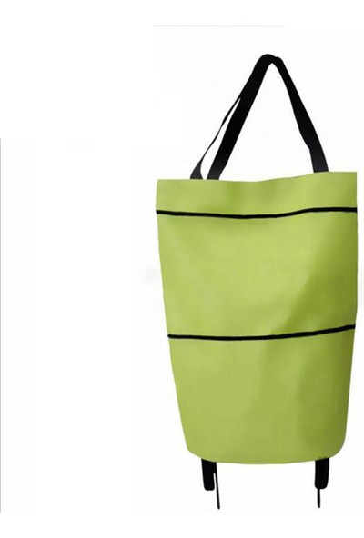 Kkmoon Tekerlekli Alışveriş Çantası - Yeşil (Yurt Dışından)