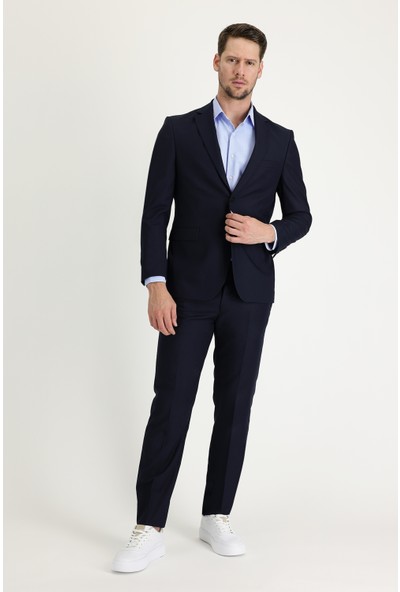Slim Fit Klasik Takım Elbise