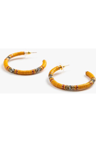 Koton Yarım Halka Küpe Fino Boncuklu