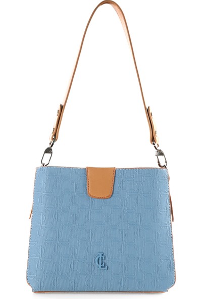ÇÇS London Mavi Ççs London 10128 Kadın Omuz Askılı Kol Çantası
