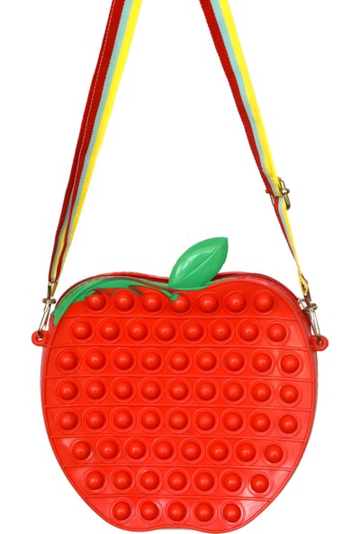 UDATOYS Popit Çanta Elma Pop It Stres Oyuncağı Askılı UDATOYS Popit Çanta Elma Pop It Stres Oyuncağı Askılı