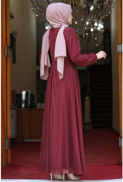 Amine Hüma Miray Abiye Bordo