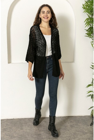 Noa Noa Hırka 8694 Delikli Örgü