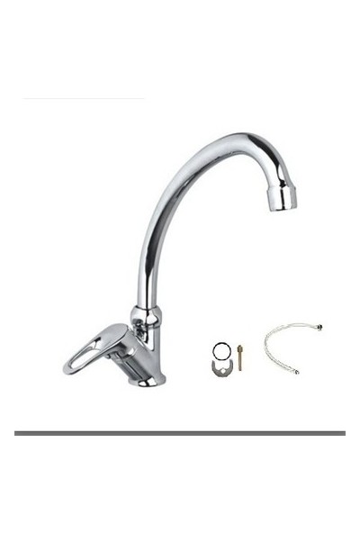 Lupobianco Lavabo Musluğu Çeşmesi Bataryası Armatürü Mermerden Çıkışlı Tek Su Girişli