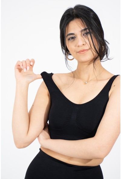 MiaTermal Siyah Kadın Sütyen Korse