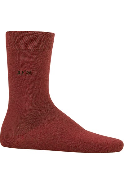 D'S Damat Ds Damat Erkek Pamuk Çorap 2li Basic Kiremit