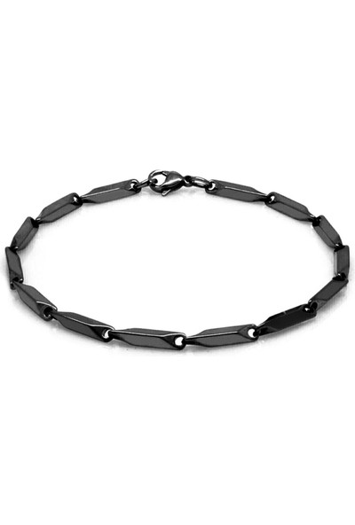 The Gifts Erkek Çelik Siyah Bileklik Künye The Gifts Erkek Çelik Siyah Bileklik Künye