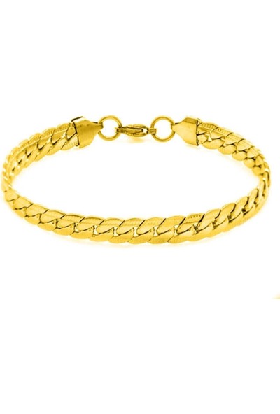 The Gifts Snake Model Unisex Kararmaz Gold Çelik Bileklik The Gifts Snake Model Unisex Kararmaz Gold Çelik Bileklik