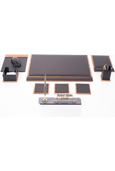Ofistike Milos Deri Sümen Takımı Kristal Isimlik Ofis Hediye Sümen Seti Ofistike Milos Deri Sümen Takımı Kristal Isimlik Ofis Hediye Sümen Seti