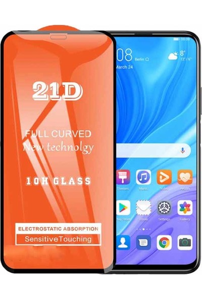 Bzontech Huawei P Smart Pro Ekran Koruyucu 21D Tam Kaplayan Kavisli Bzontech Huawei P Smart Pro Ekran Koruyucu 21D Tam Kaplayan Kavisli