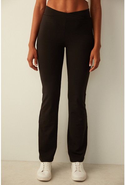 Penti Black Flare Pantolon