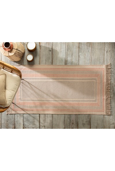 English Home Fancy Dokuma Kilim 60 x 100 cm Taş-Kiremit English Home Fancy Dokuma Kilim 60 x 100 cm Taş-Kiremit