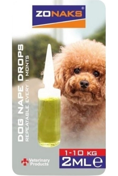 Zonaks Köpek Pire Damlası 2 ml ( 1-10 kg Için ) Zonaks Köpek Pire Damlası 2 ml ( 1-10 kg Için )
