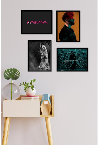 Takivis Şenişah 4 Parça Çerçeve Görünümlü Set Tablo