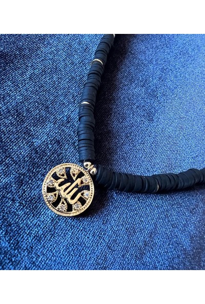 Zeze Takı Tasarım Allah Yazılı Fimo Kolye