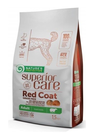 Nature's Protection Tahılsız %45 Hayvansal Proteinli Kuzu Etli Küçük Irk Kızıl Köpek Maması 1.5 kg Nature's Protection Tahılsız %45 Hayvansal Proteinli Kuzu Etli Küçük Irk Kızıl Köpek Maması 1.5 kg