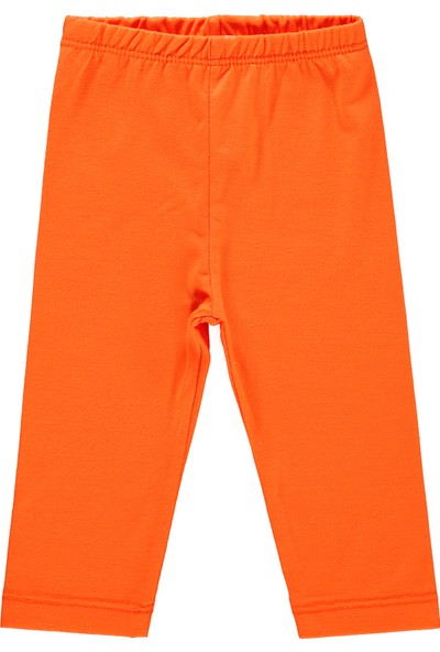 Civil Baby Kız Bebek Tayt 6-18 Ay Turuncu