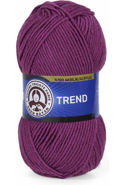 Ören Bayan Trend El Örgü Ipi Mor Buz 051
