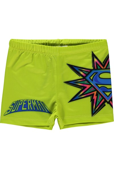 Süperman Erkek Çocuk Mayo 6-9 Yaş Sarı