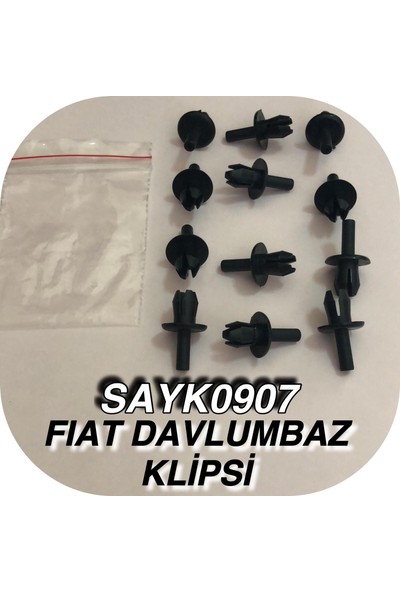 Say Fiat Davlumbaz Döşeme Klipsi Say Fiat Davlumbaz Döşeme Klipsi