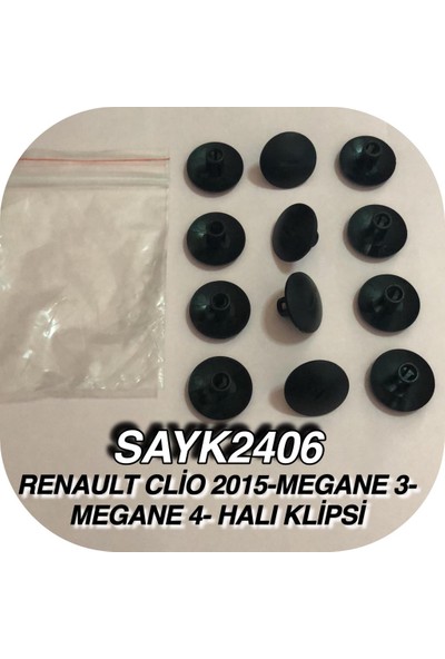 Say Renault Clıo 2015, Magane 3 Megane 4 Halı Klipsi