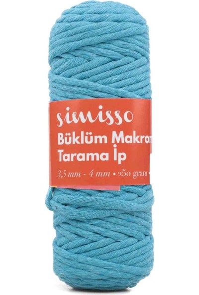 Asel Duru Tarama Makrome Ipi Turkuaz 606