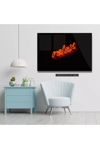 Dada Dekor Relax Neon Cam Tablo
