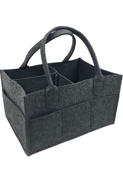 Serstil Keçe Anne Bebek Bakım Çantası Düzenleyici Organizer - Siyah Serstil Keçe Anne Bebek Bakım Çantası Düzenleyici Organizer - Siyah