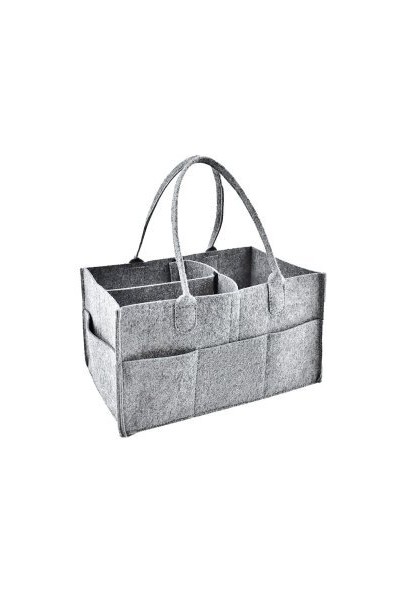Serstil Keçe Anne Bebek Bakım Çantası Düzenleyici Organizer - Gri Serstil Keçe Anne Bebek Bakım Çantası Düzenleyici Organizer - Gri