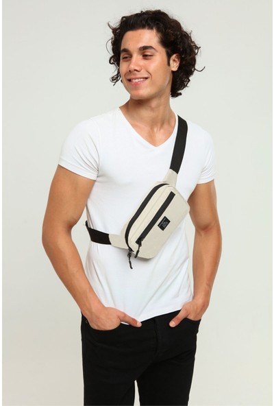 D'vers Su Geçirmez Kumaş Özellikli Unisex 2 Bölmeli Bel ve Omuz Çantası D'vers Su Geçirmez Kumaş Özellikli Unisex 2 Bölmeli Bel ve Omuz Çantası