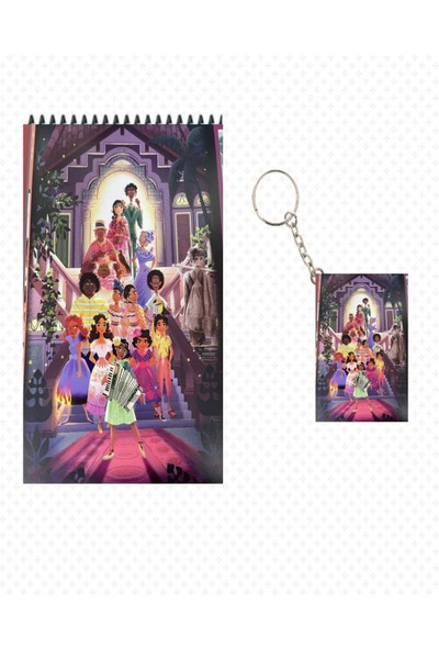 Fernaxx Enkanto Sihirli Dünya Not Defteri ve Anahtarlık Dijital Baskı Özel Tasarım Fernaxx Enkanto Sihirli Dünya Not Defteri ve Anahtarlık Dijital Baskı Özel Tasarım