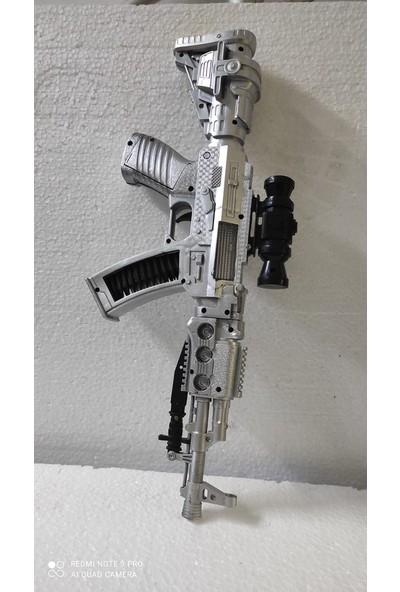 Kahraman Oyuncak Oyuncak Taramalı Tüfek M16 Komanda Tüfeği Sesli Işıklı